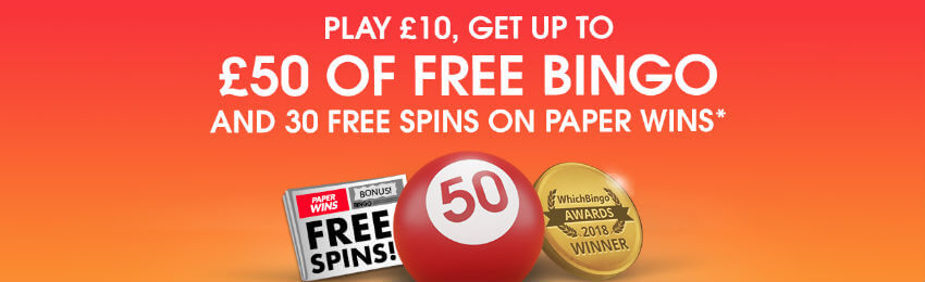 Heart Bingo Promo Code 2020 Get 50 Bingo Tickets 30 FREE Spins